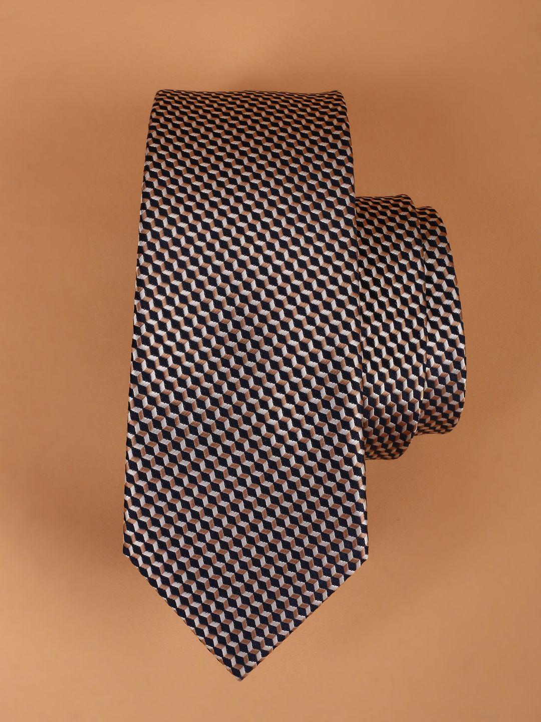 Buy Van Heusen Men Chevron Woven Design Broad Tie - Ties for Men ...