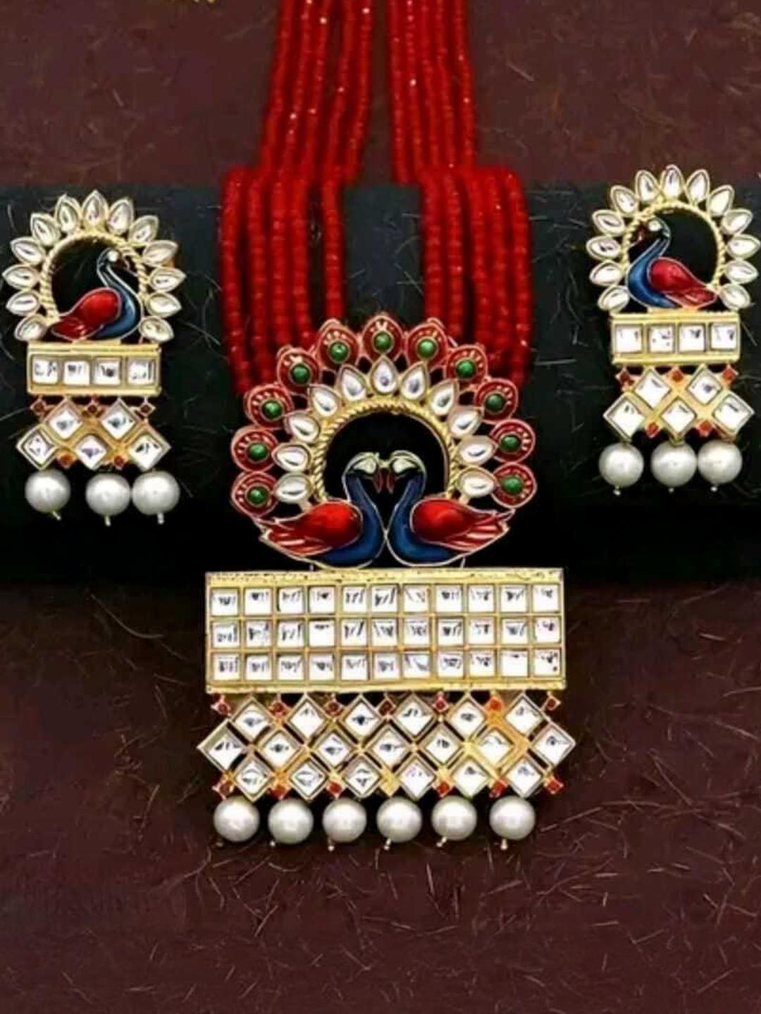 Buy UNNATI JEWEL Multi Brass Jewellery Set - Jewellery Set for Women ...