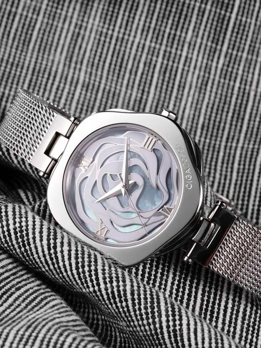 Buy CIGA Design Women Oval Dial & Stainless Steel Straps Analogue Watch ...