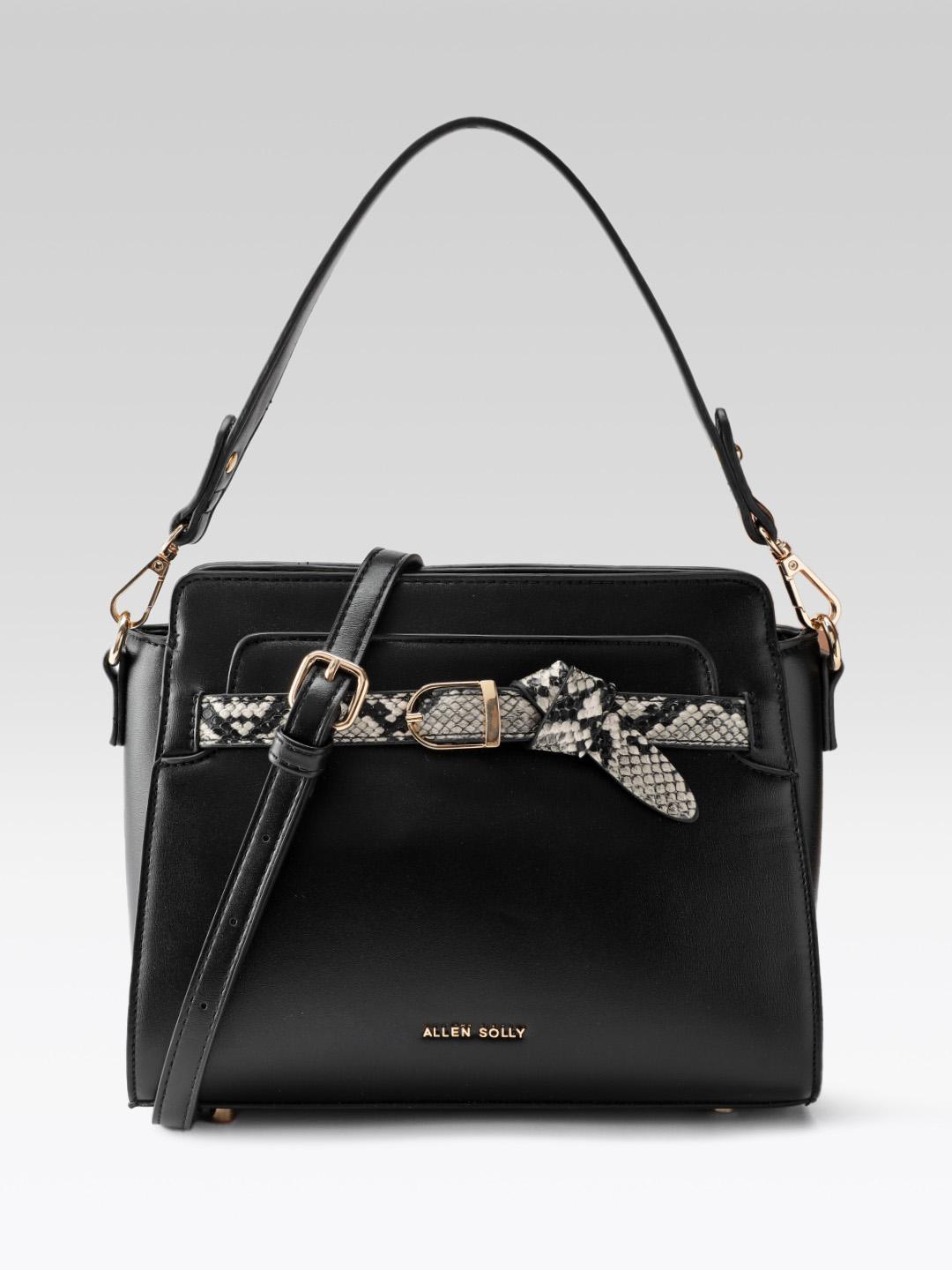 Buy Allen Solly Structured Buckle Detailed Handheld Bag With Detachable ...