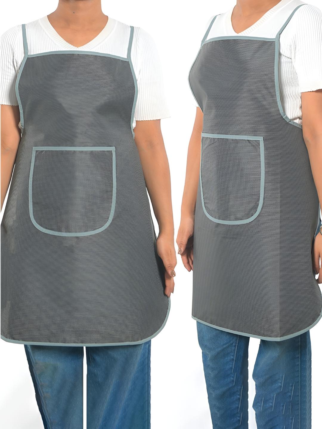 Buy Aura 2 Pcs Grey Waterproof Aprons - Aprons for Unisex 34824068 | Myntra