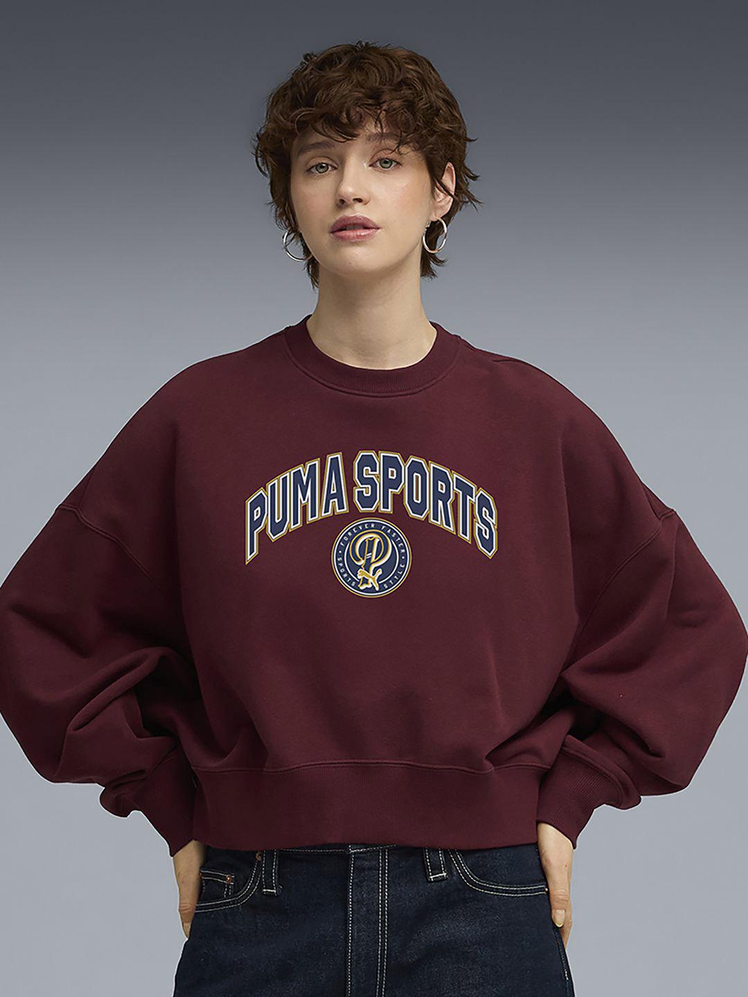 Buy Puma Sports Legacy II Womens Oversized Crew Sweatshirt ...