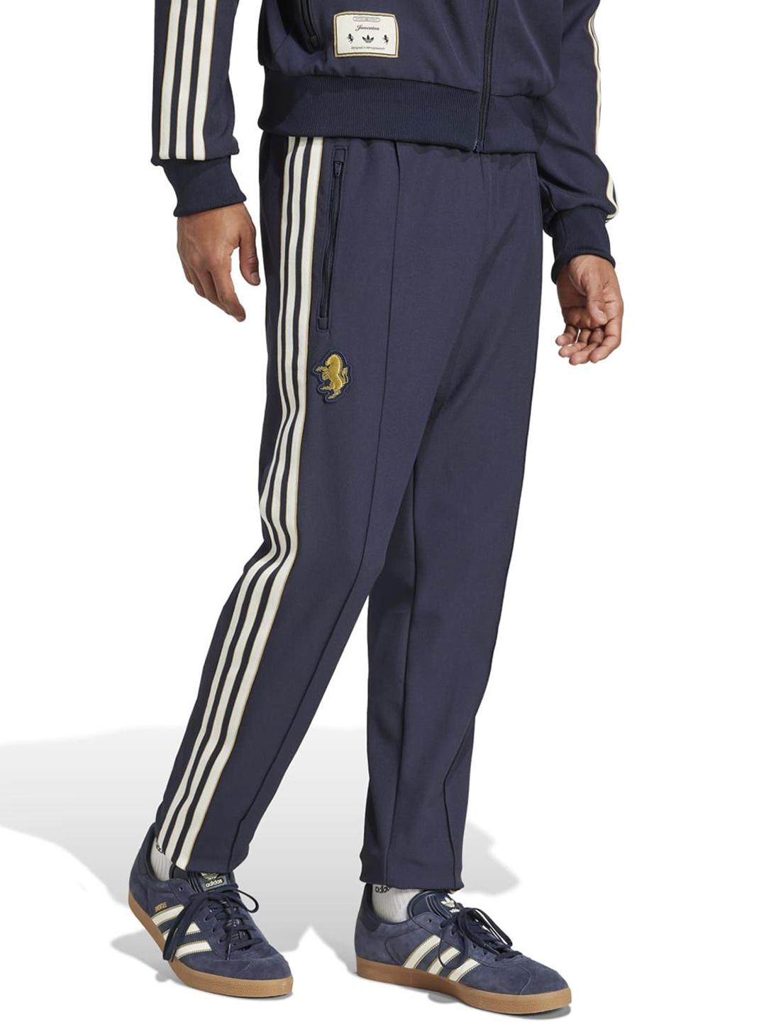 Buy ADIDAS Juve Icon Men Graphic Printed Slim Fit Mid Rise Track Pant ...