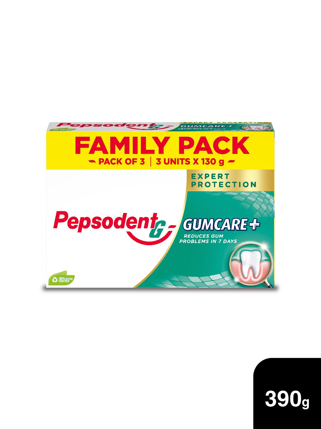 Buy Pepsodent Set Of 3 Gum Care Expert Protection Toothpaste 130g Each ...