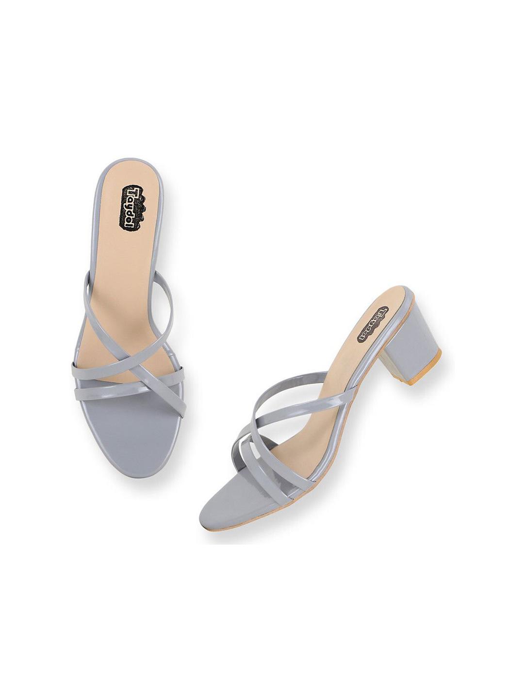 Buy TAYDOL Women Round Toe Block Heel Sandals - Heels for Women ...