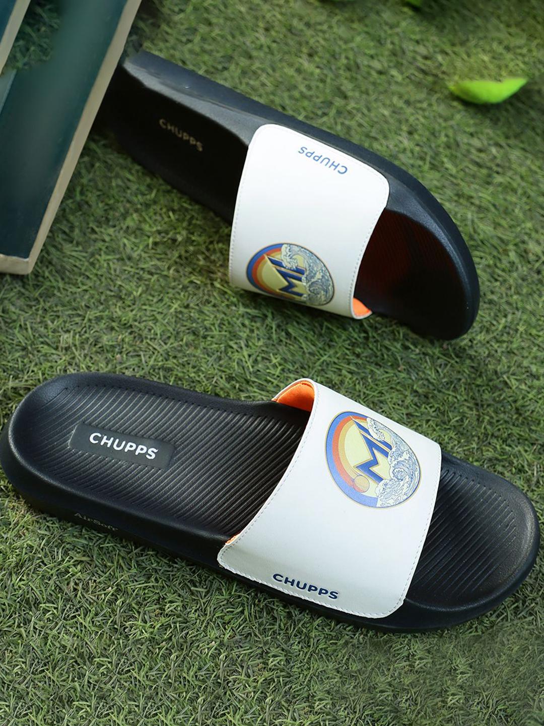 Buy CHUPPS Men Printed Sliders - Flip Flops for Men 33170903 | Myntra