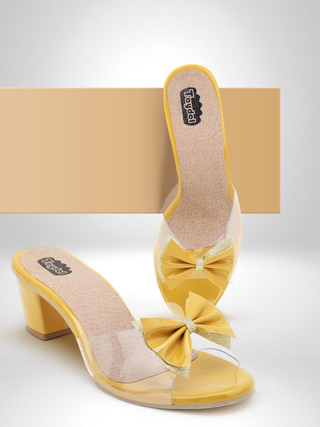 Buy TAYDOL Printed Block Sandals - Heels for Women 33168633 | Myntra