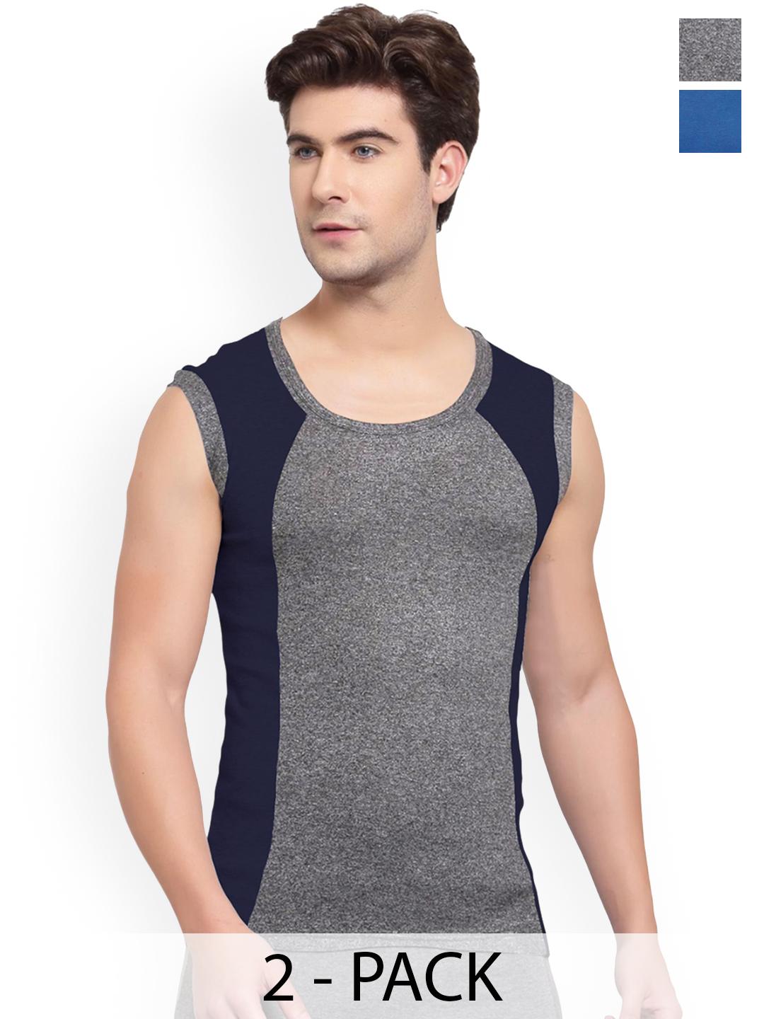 Buy Sporto By Macho Men Pack Of 2 Gym Vest - Innerwear Vests for Men ...