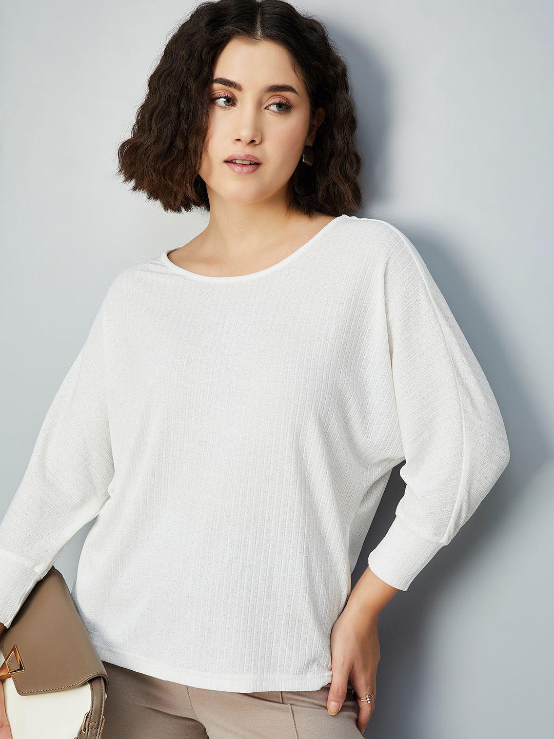 Buy Max Striped Batwing Sleeve Boxy Top - Tops for Women 33196904 | Myntra