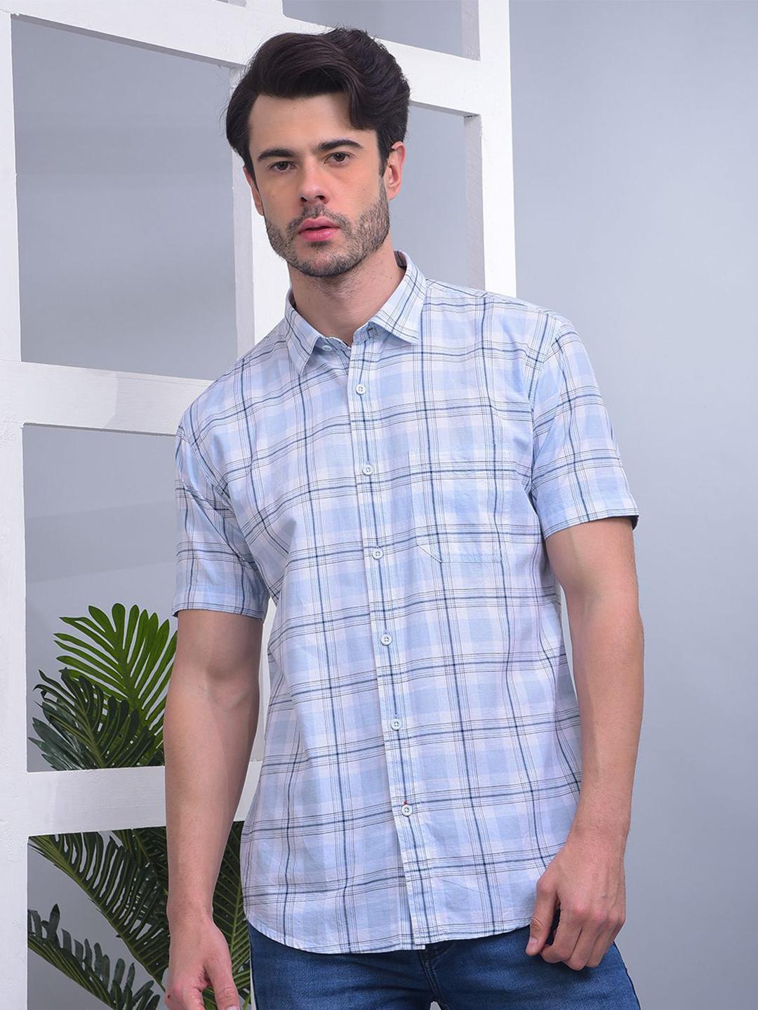 Buy COBB Slim Fit Checked Cotton Casual Shirt - Shirts for Men 33190941 ...