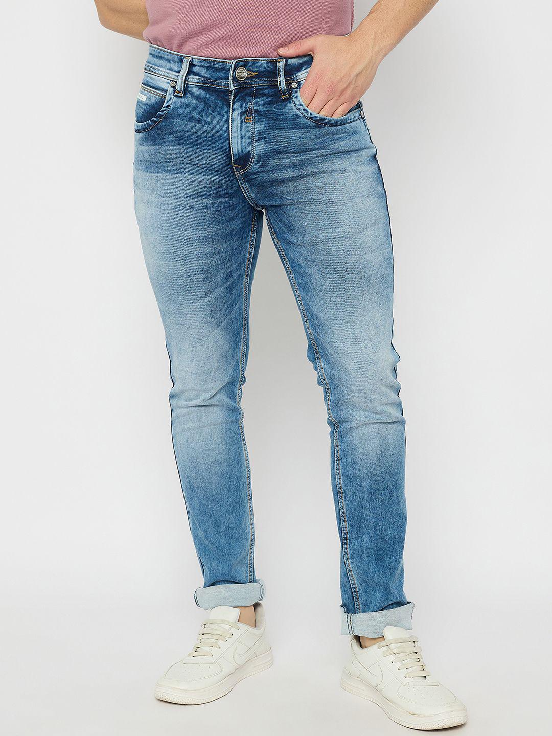 Buy Duke Men Slim Fit Heavy Fade Cotton Stretchable Jeans - Jeans for ...