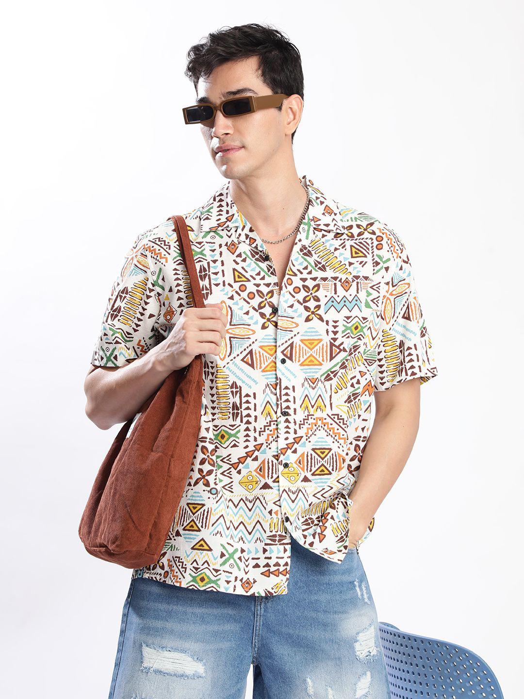 Buy Bene Kleed Men Opaque Printed Casual Regular Fit Shirt - Shirts for ...