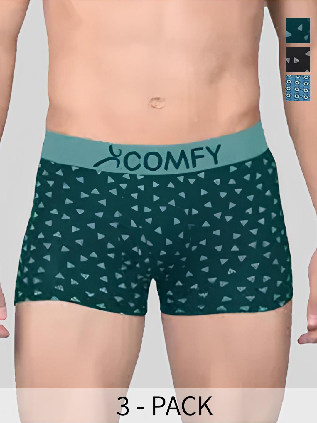 Buy AMUL COMFY Pack Of 2 Printed Breathable Trunks ACM101BTRNK MULTI 75 ...