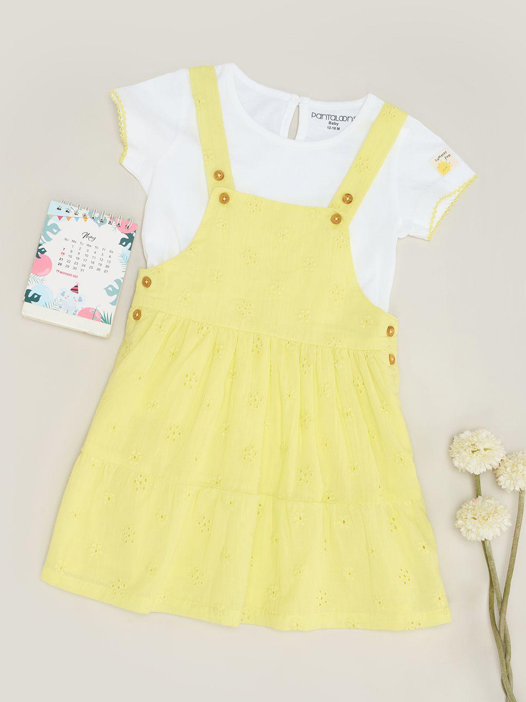 Buy Pantaloons Baby Infant Girls Pure Cotton A Line Dress - Dresses for ...