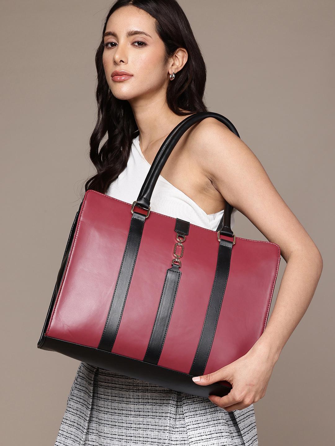 Buy French Connection Textured Structured Office Shoulder Bag ...
