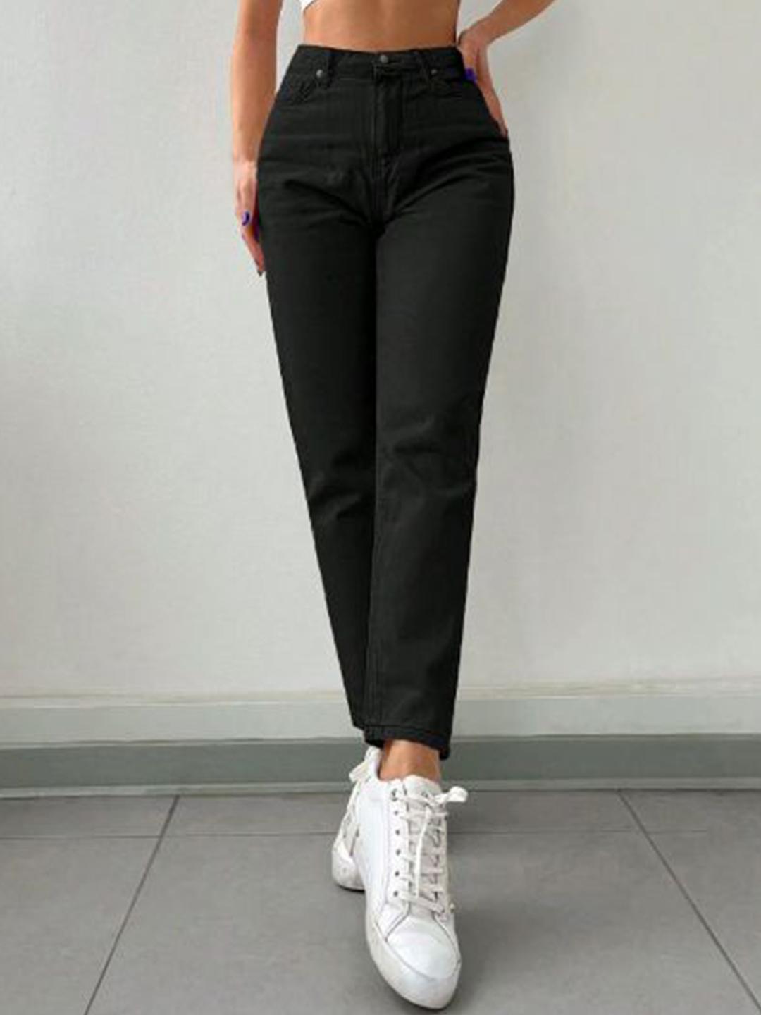 Buy Metronaut Women Comfort High Rise Clean Look Slim Fit Stretchable ...