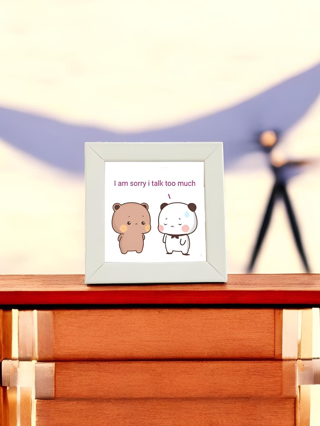 Buy Anikmart Grey MDF Table Photo Frame With Anime Print - Photo Frames ...