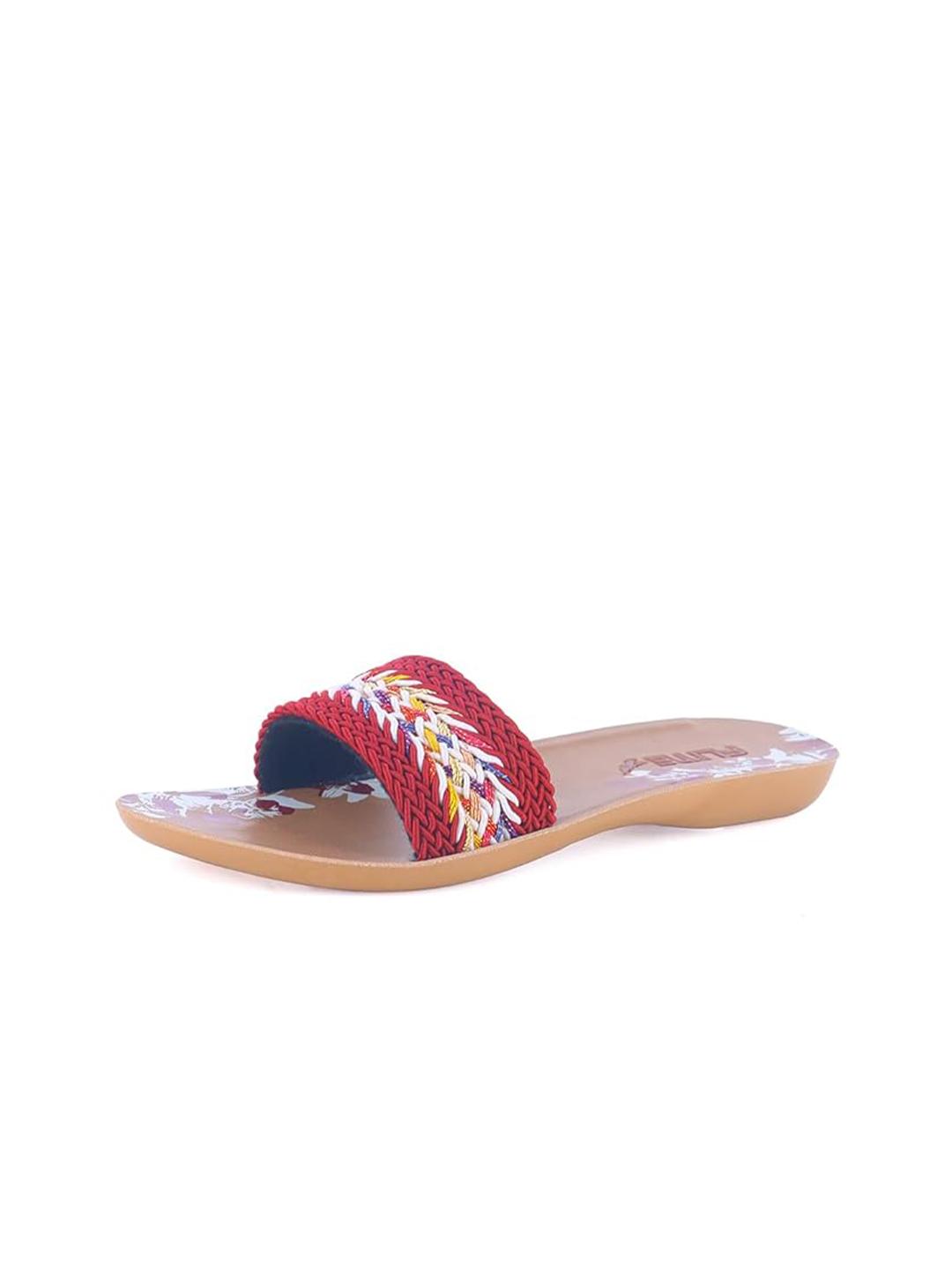 Buy FLITE Women Embroidered Open Toe Flip Flops - Flip Flops for Women ...