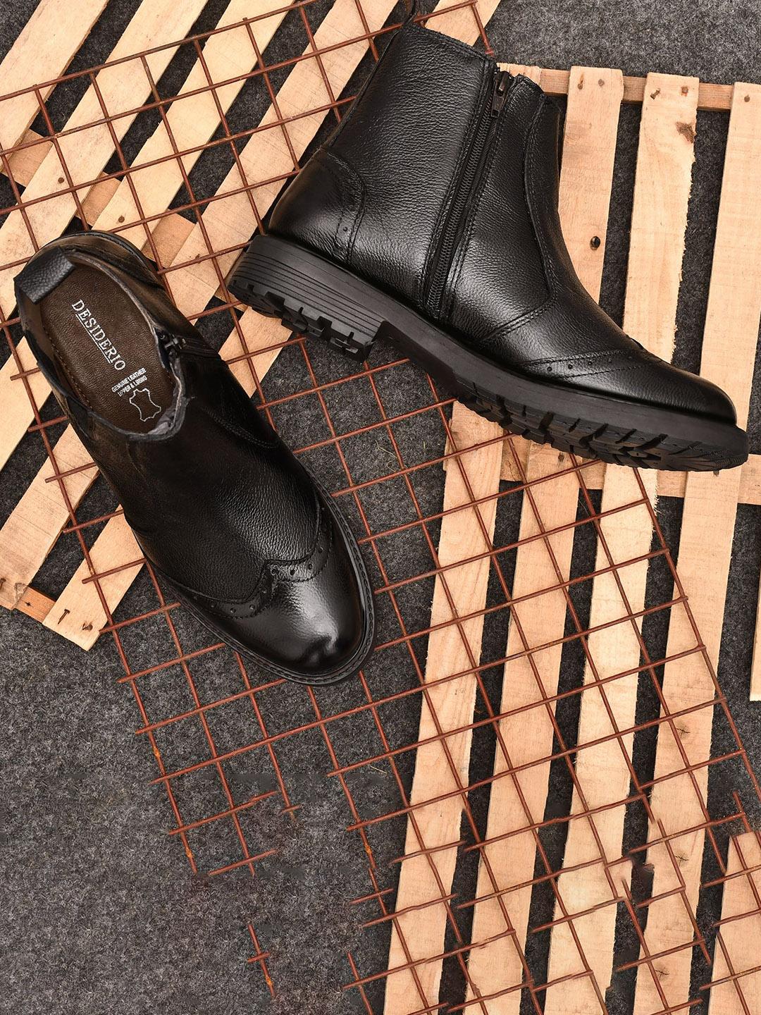 Buy DESIDERIO Men Leather Flatforms - Casual Shoes for Men 33000173 ...