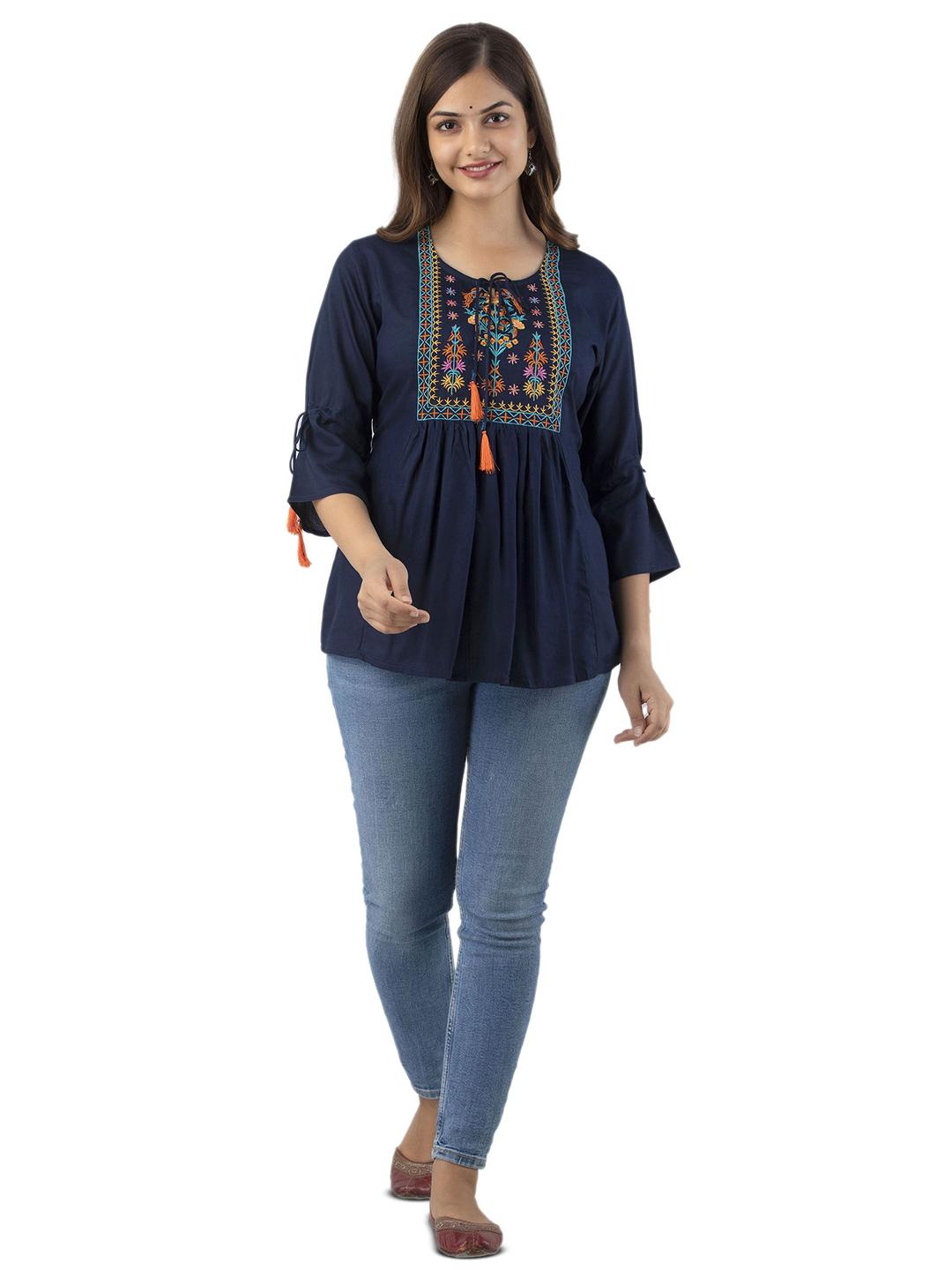 Buy DMP FASHION Women Handloom A Line Top - Tops for Women 33276824 ...