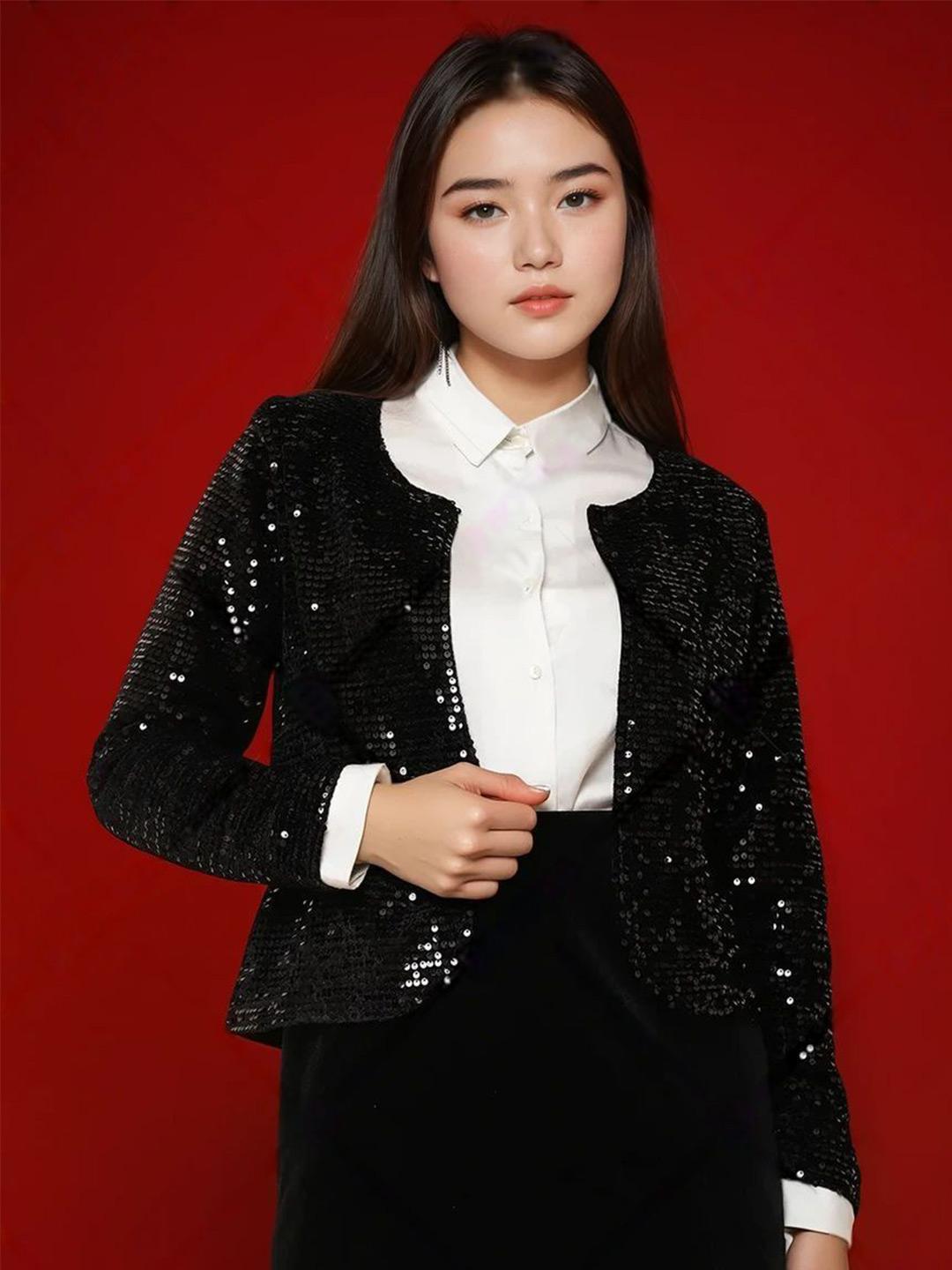 Buy UnaOne Women Embellished Shrug - Shrug for Women 33284153 | Myntra