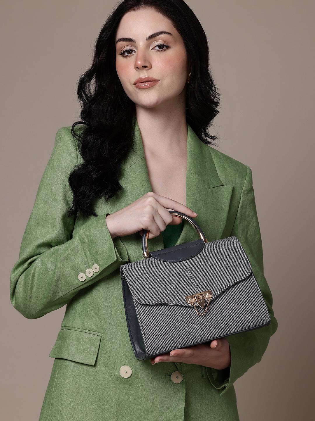 Buy French Connection Striped Satchel Bag - Handbags for Women 31418276 ...