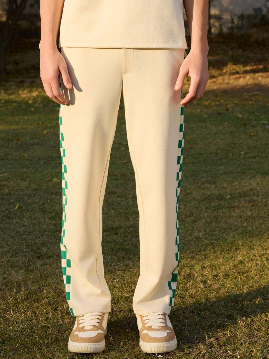 Buy Muvazo Men Checked Cotton Mid Rise Track Pant - Track Pants for Men ...