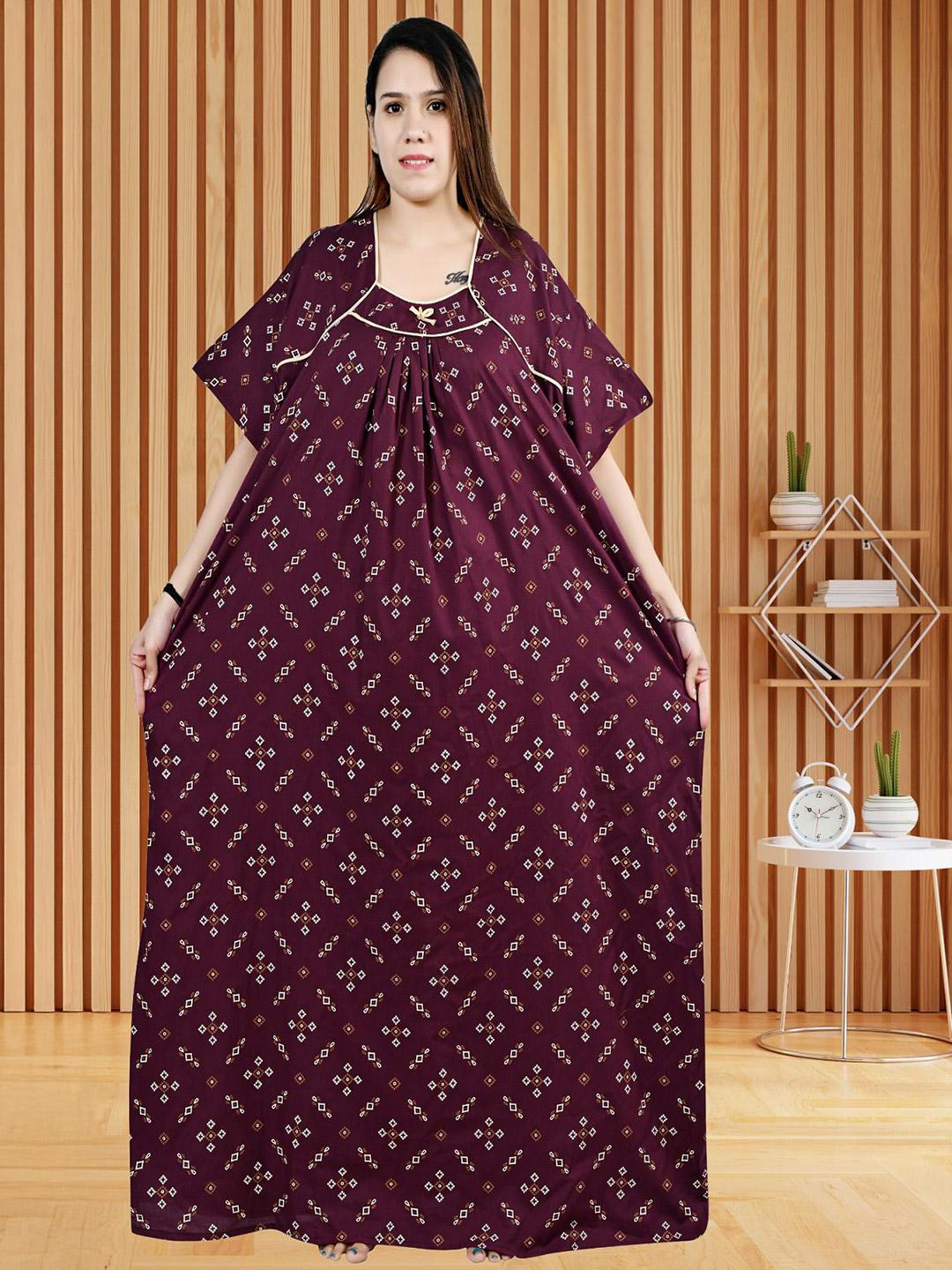 Buy Bindass Female Collection Women Plus Size Pure Cotton Maxi ...