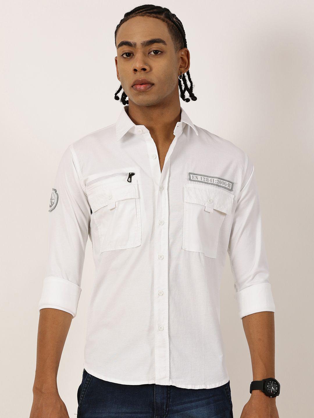 Buy Beevee Men New Fit Spread Collar Solid Cotton Casual Shirt - Shirts ...
