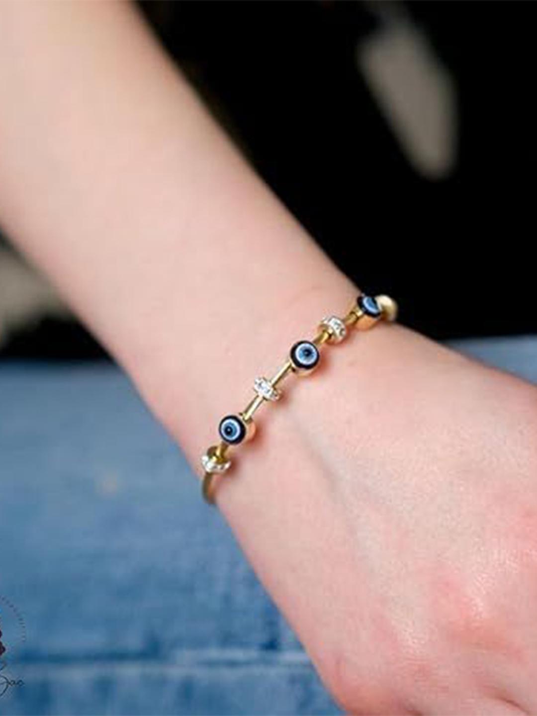 Buy Hey Bae Gold Plated Anti Tarnish Bangle Style Bracelet - Bracelet ...