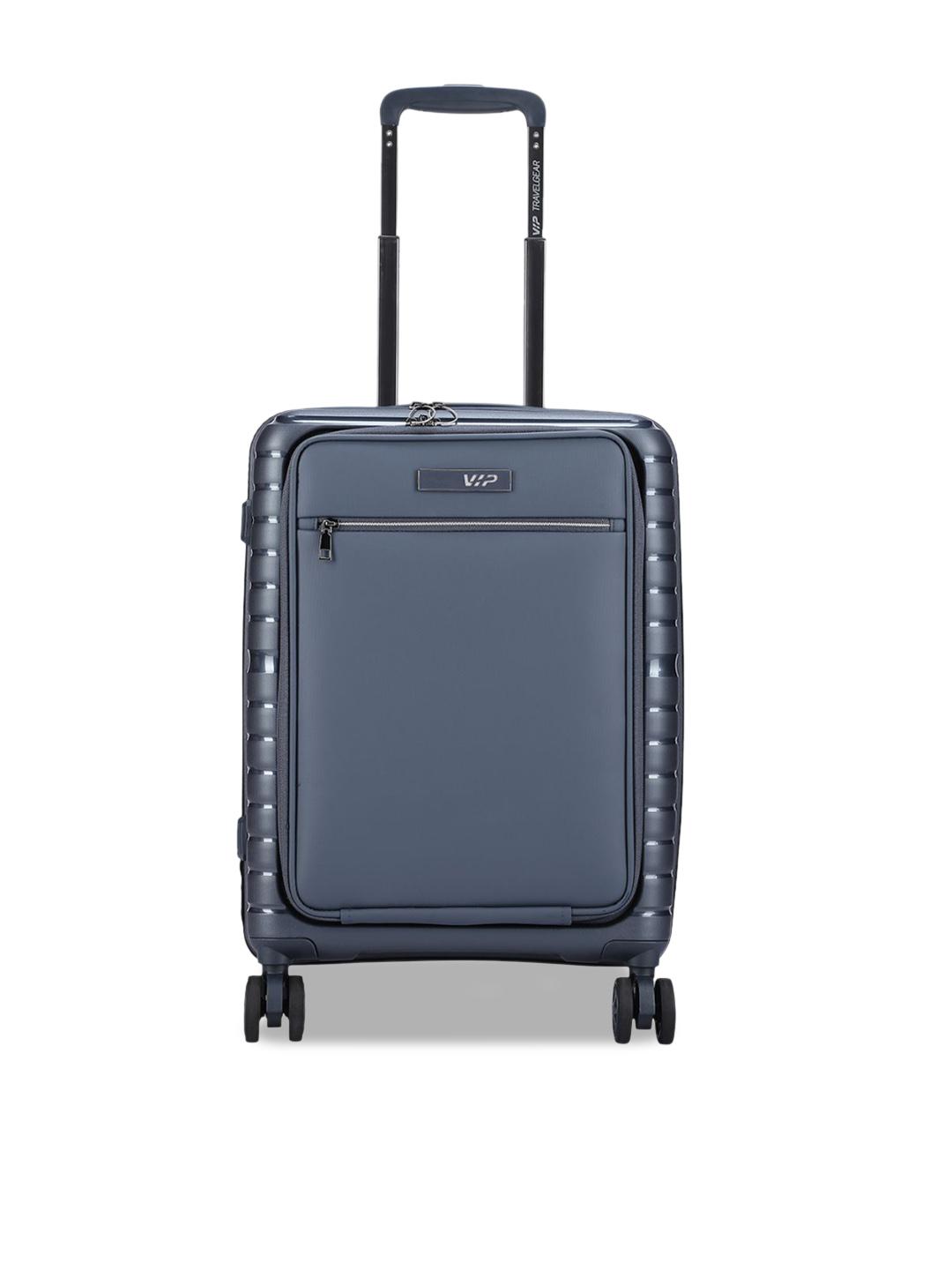 Buy VIP Aer Plus Textured Hard Sided Cabin Trolley Bag 56cm - Trolley ...