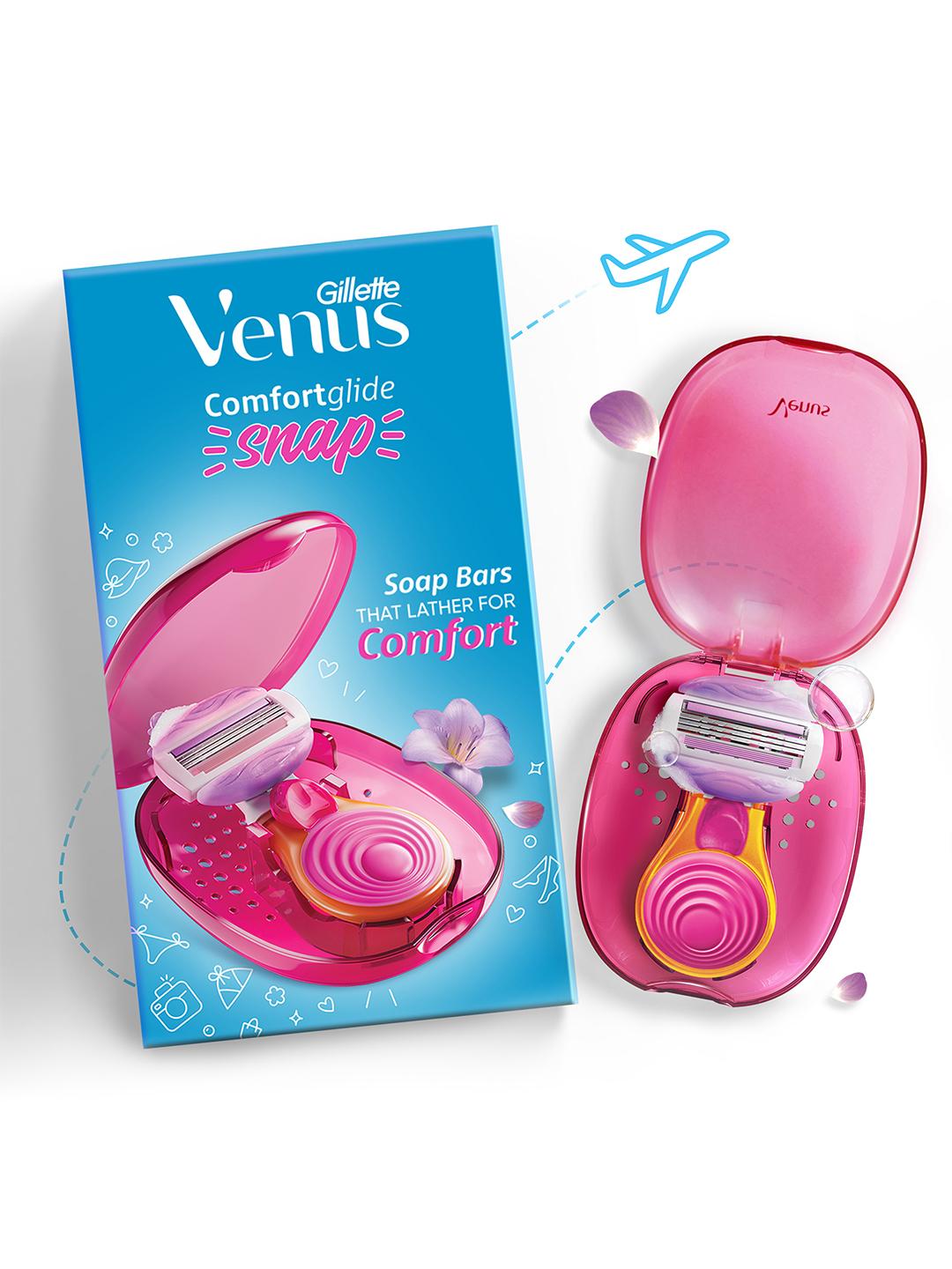 Buy Gillette Venus Comfortglide Snap Hair Remover Body Razor For Women ...