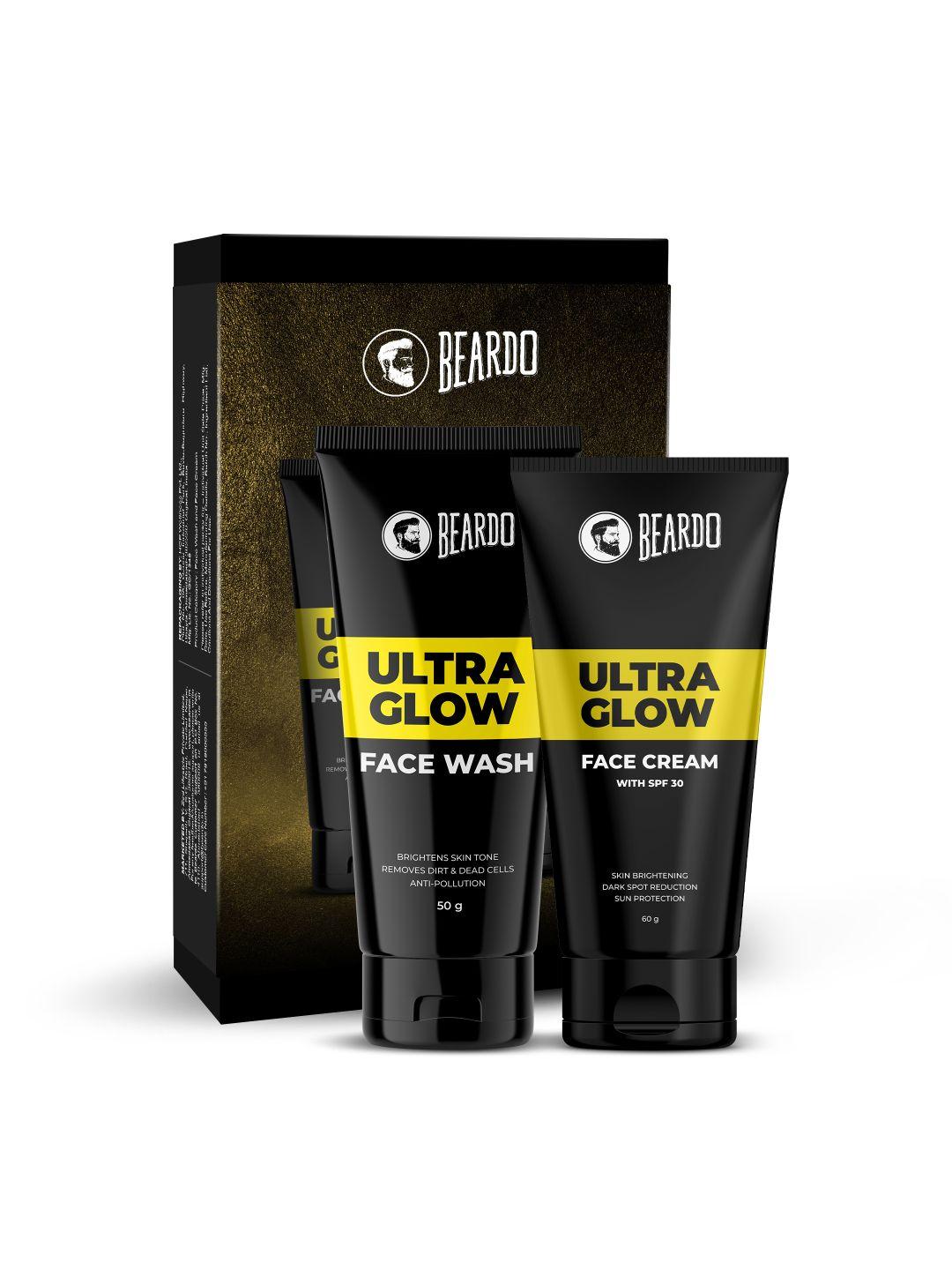 Buy BEARDO Ultra Glow Face Wash & Face Cream Combo - Skin Care Gift Set ...