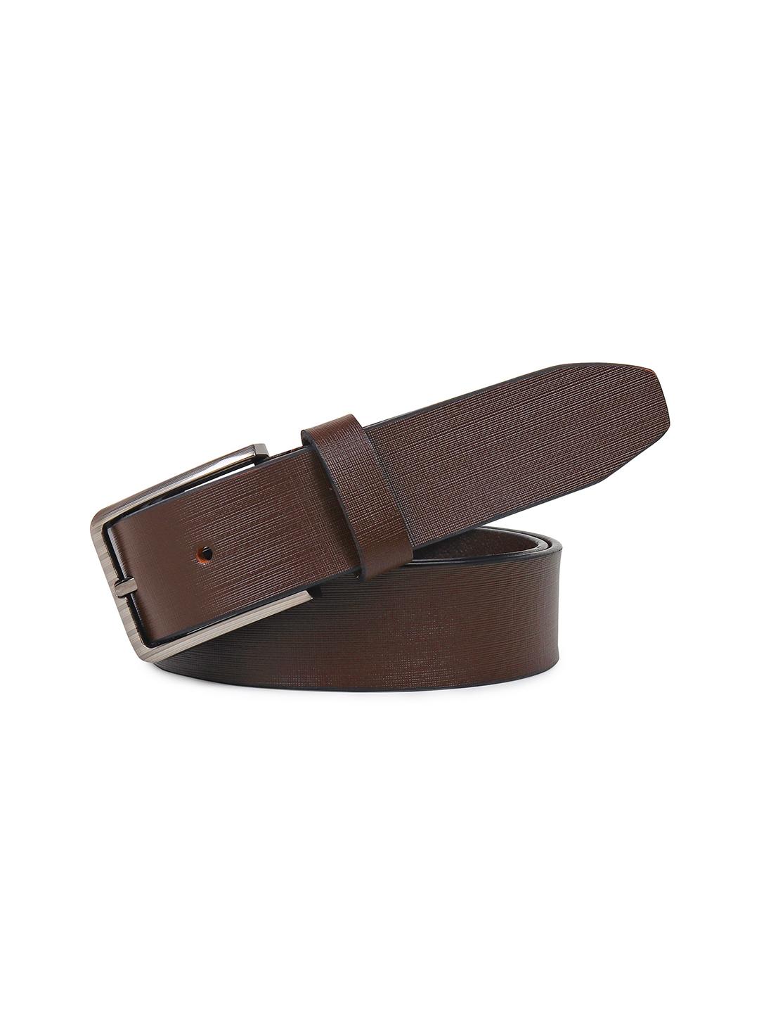 Buy The Roadster Lifestyle Co. Men Textured Leather Formal Belt - Belts ...