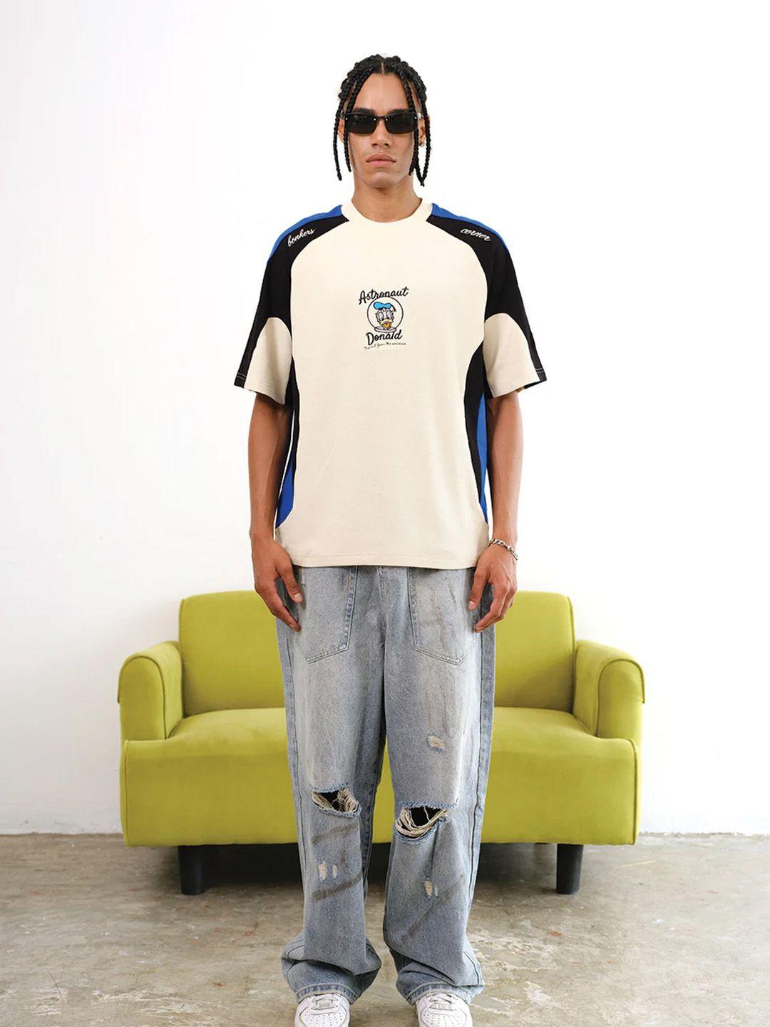Buy Bonkers Corner Men Donald Duck Graphic Printed Round Neck Cotton ...