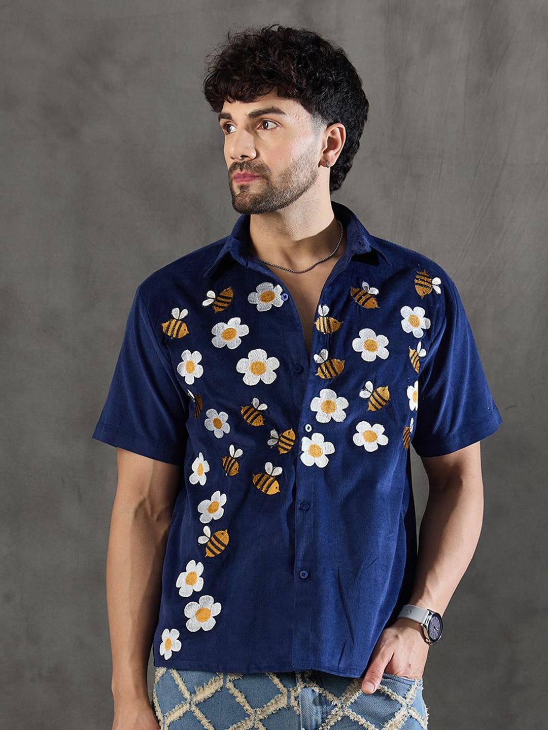 Buy FUGAZEE Men Solid Spread Collar Casual Shirt - Shirts for Men ...