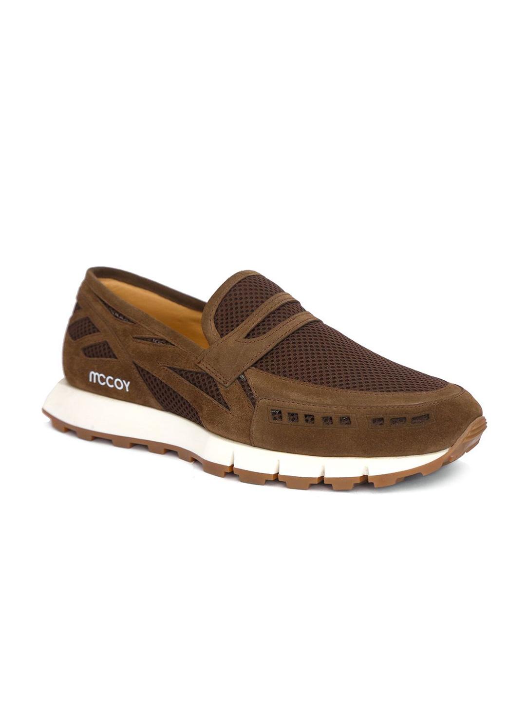 Buy Mccoy Men Leather Contrast Sole Loafers - Casual Shoes for Men ...
