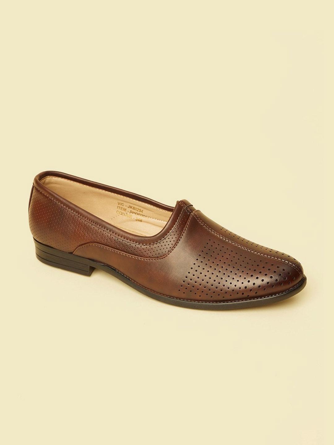 Buy Manyavar Men Woven Design Loafers - Casual Shoes for Men 33337597 ...