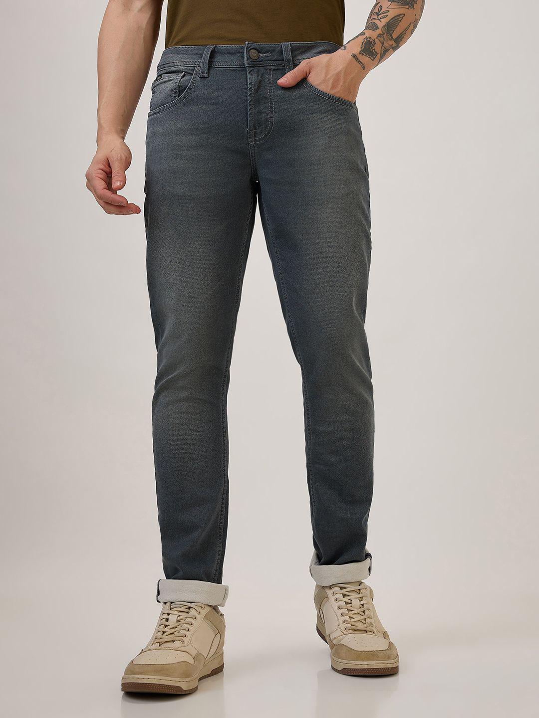 Buy SPYKAR Men Slim Fit Low Rise Light Fade Jeans - Jeans for Men ...