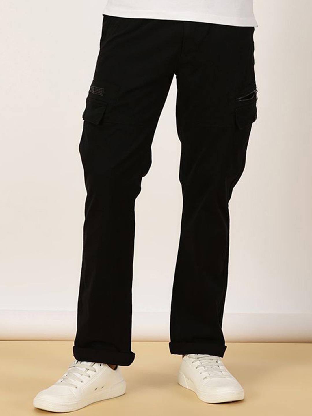Buy Beevee Men Relaxed Mid Rise Slim Fit Cargos - Trousers for Men ...