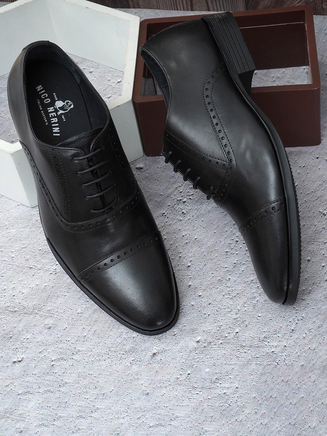 Buy NICO NERINI Men Leather Formal Brogues - Formal Shoes for Men ...