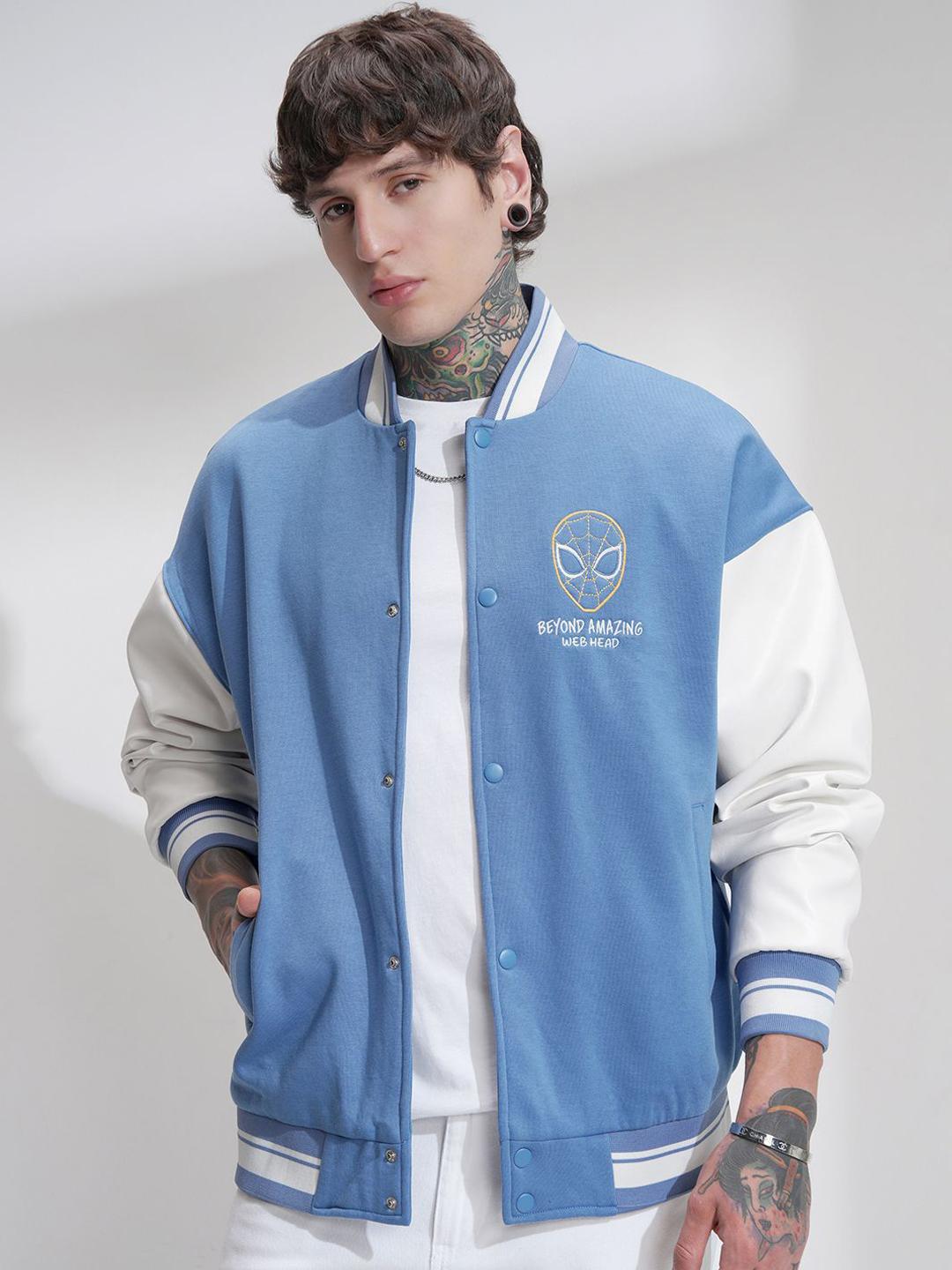 Buy HIGHLANDER Marvel Spider Man Men Oversized Varsity Jacket - Jackets ...