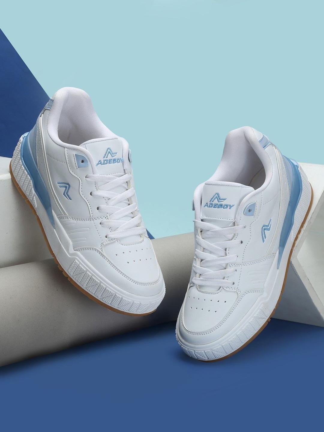 Buy Adeboy Men Colourblocked Lace Ups PU Sneakers - Casual Shoes for ...