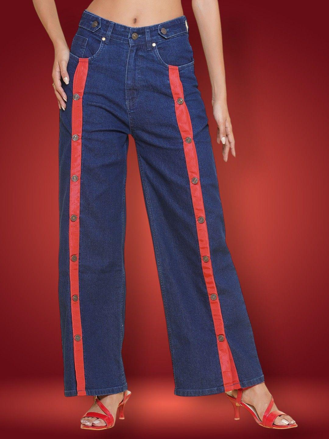 Buy KATLINE Women Straight Fit Stretchable Jeans - Jeans for Women ...