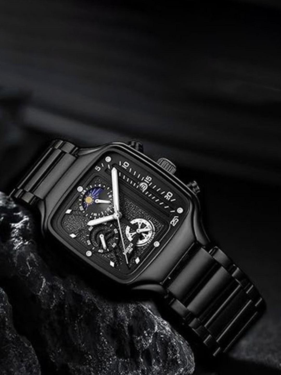Buy ALIX Men Dial & Stainless Steel Straps Analogue Date Aperture Watch ...