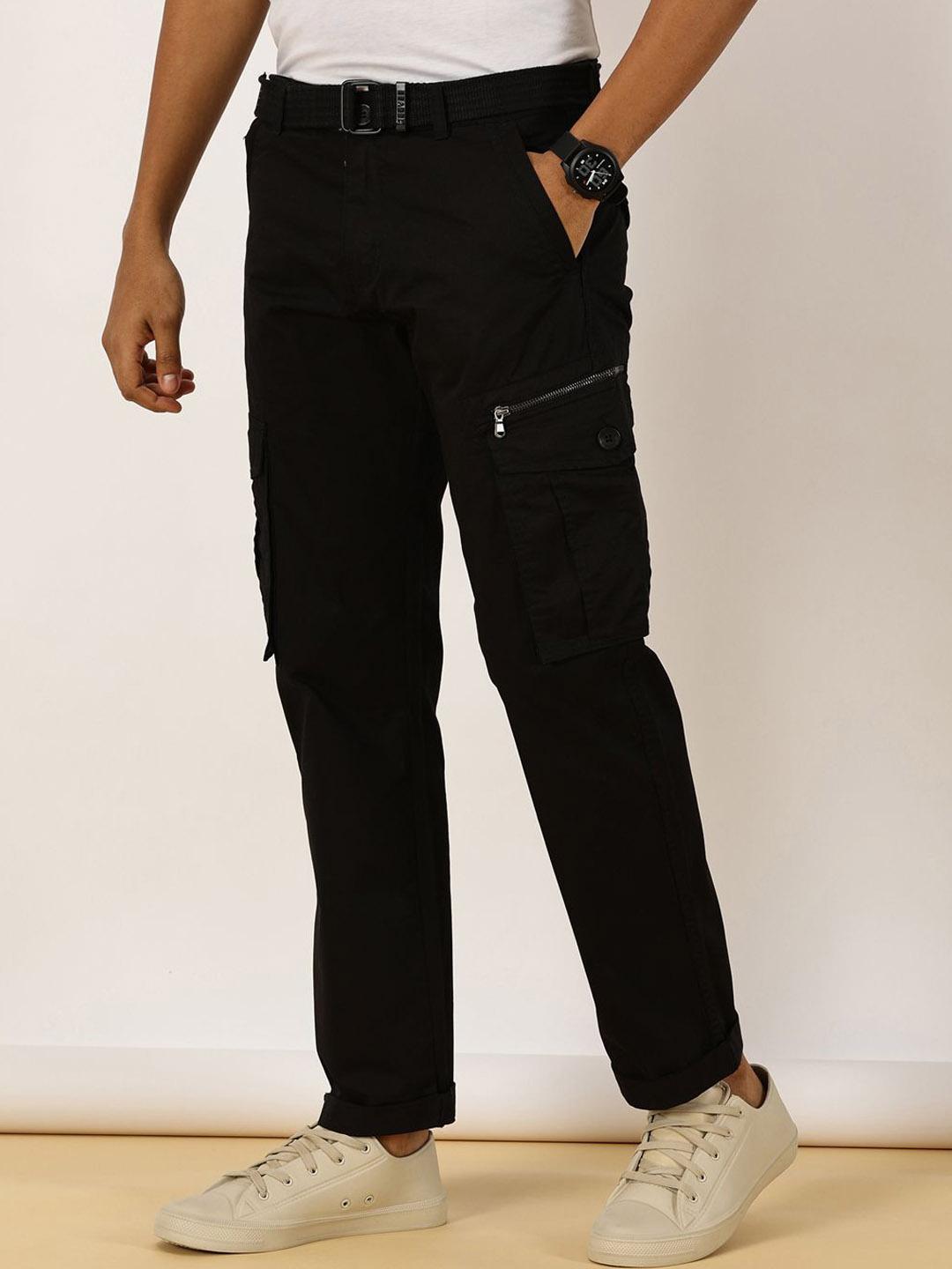 Buy Beevee Men Relaxed Cotton Cargos Trousers - Trousers for Men ...