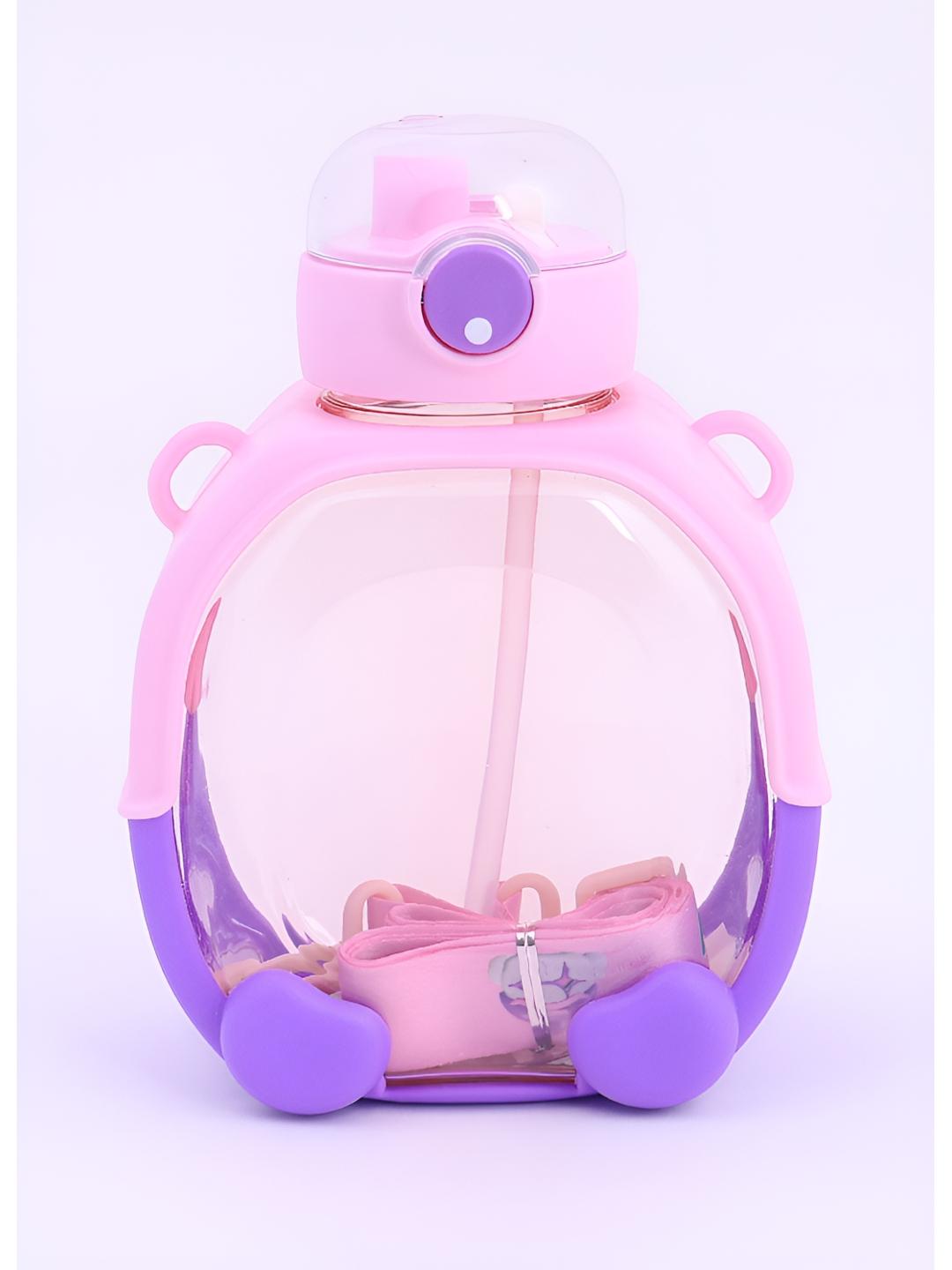 Buy M'andy Pink Colourblocked Plastic Flip Top Sipper 800ml - Water ...