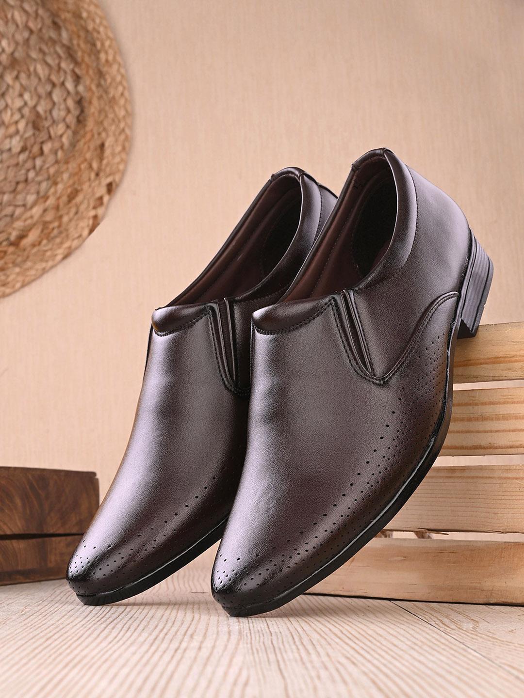 Buy Provogue Men Textured Formal Slip Ons - Formal Shoes for Men ...