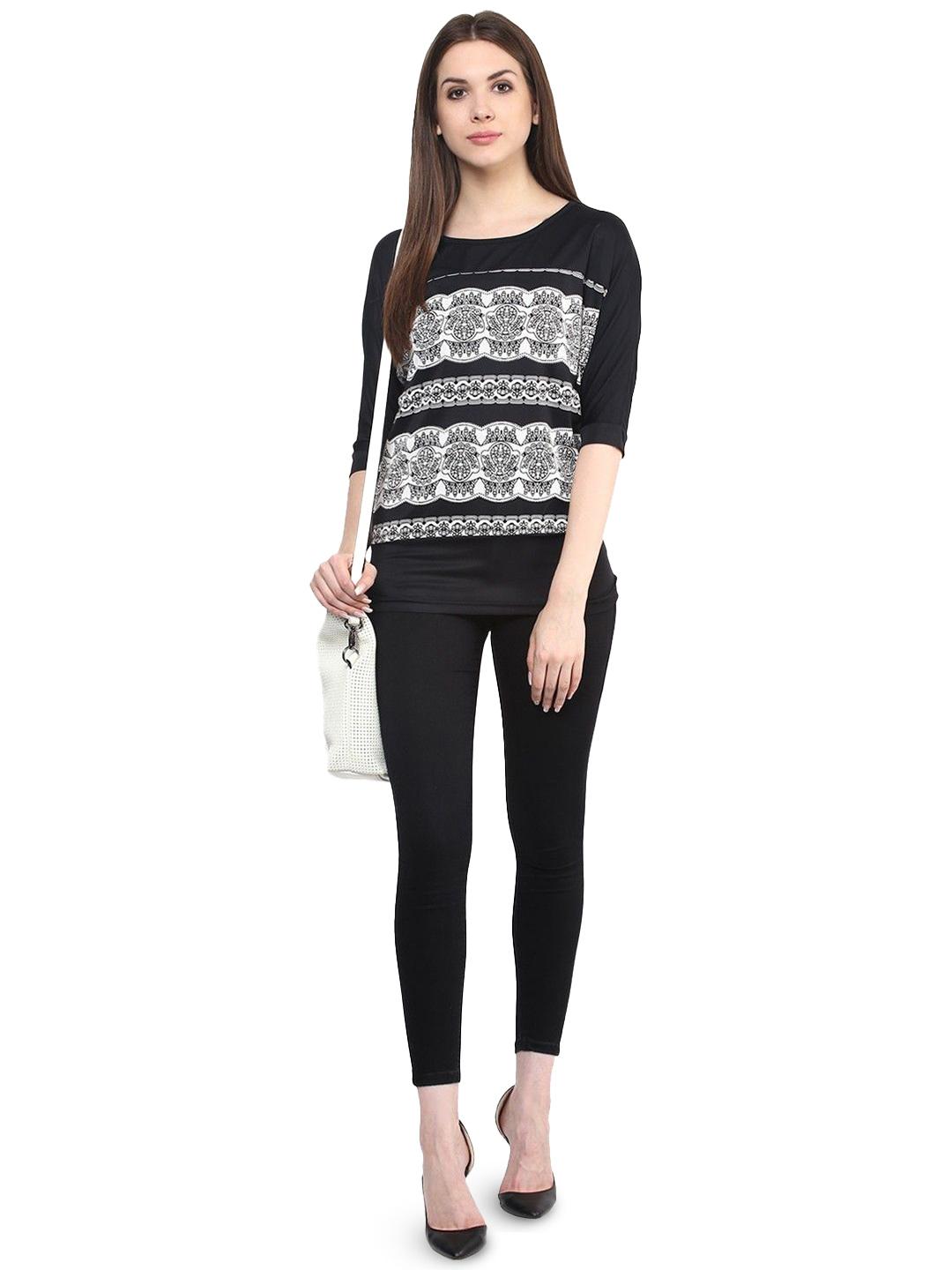 Buy DressBerry Tribal Print Monochrome Top - Tops for Women 33391846 ...