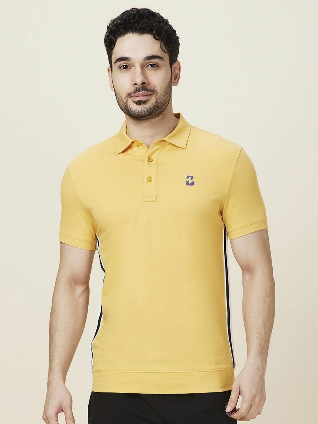 Buy Being Human Men Polo Collar Pure Cotton Applique T Shirt - Tshirts ...
